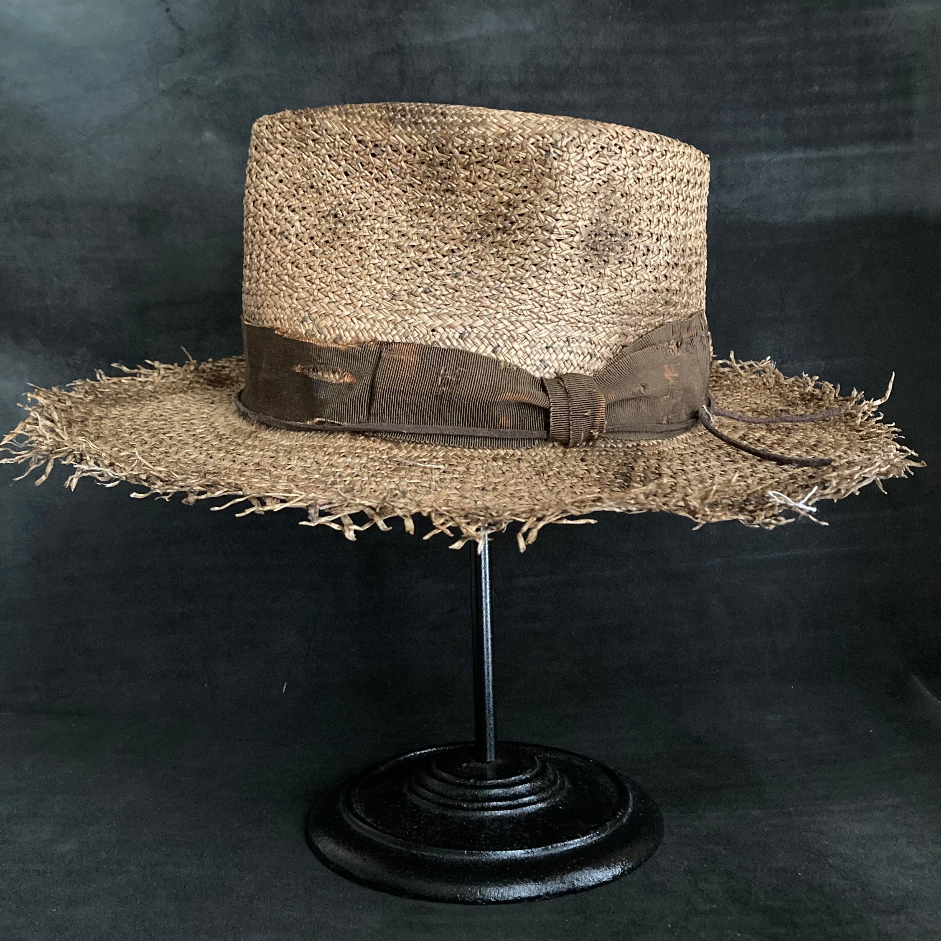 Soil brown khaki fedora hat – triangles hat